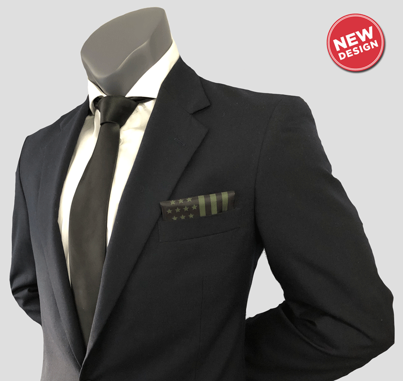 American Flag Pocket Square - OD Green American Flag – Pocket Square Heroes